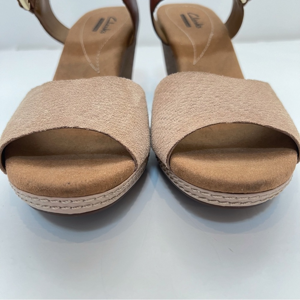 Clarks Collection Helio Jet Wedge Sandals Size 8.5m W… - Gem
